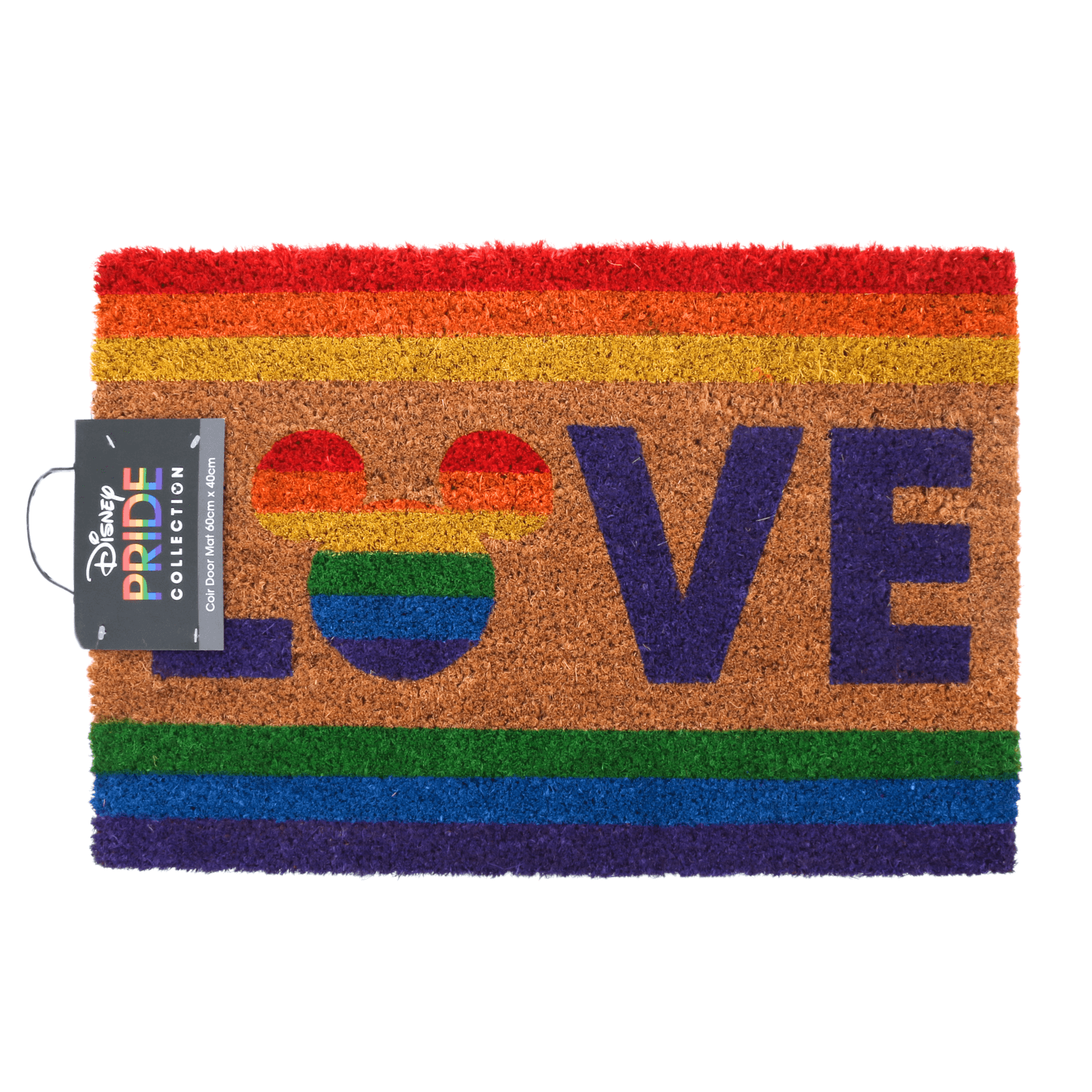 Buy Disney Pride Collection Mickey Mouse Love Coir Door Mat 60 x 40cm ...