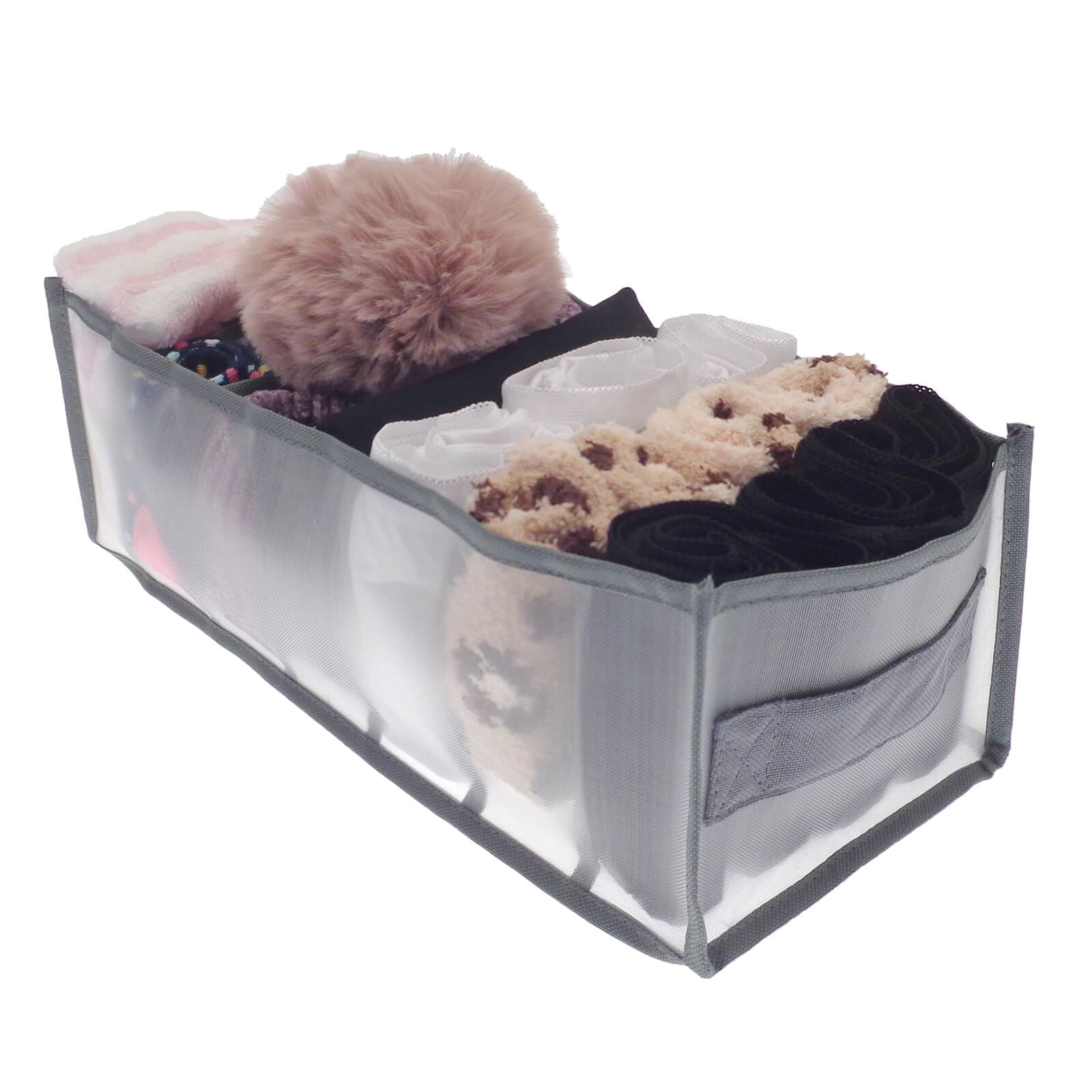Buy Drawer Organiser 7 Sections Divider Grey Mesh | XS Stock – XS-Stock ...