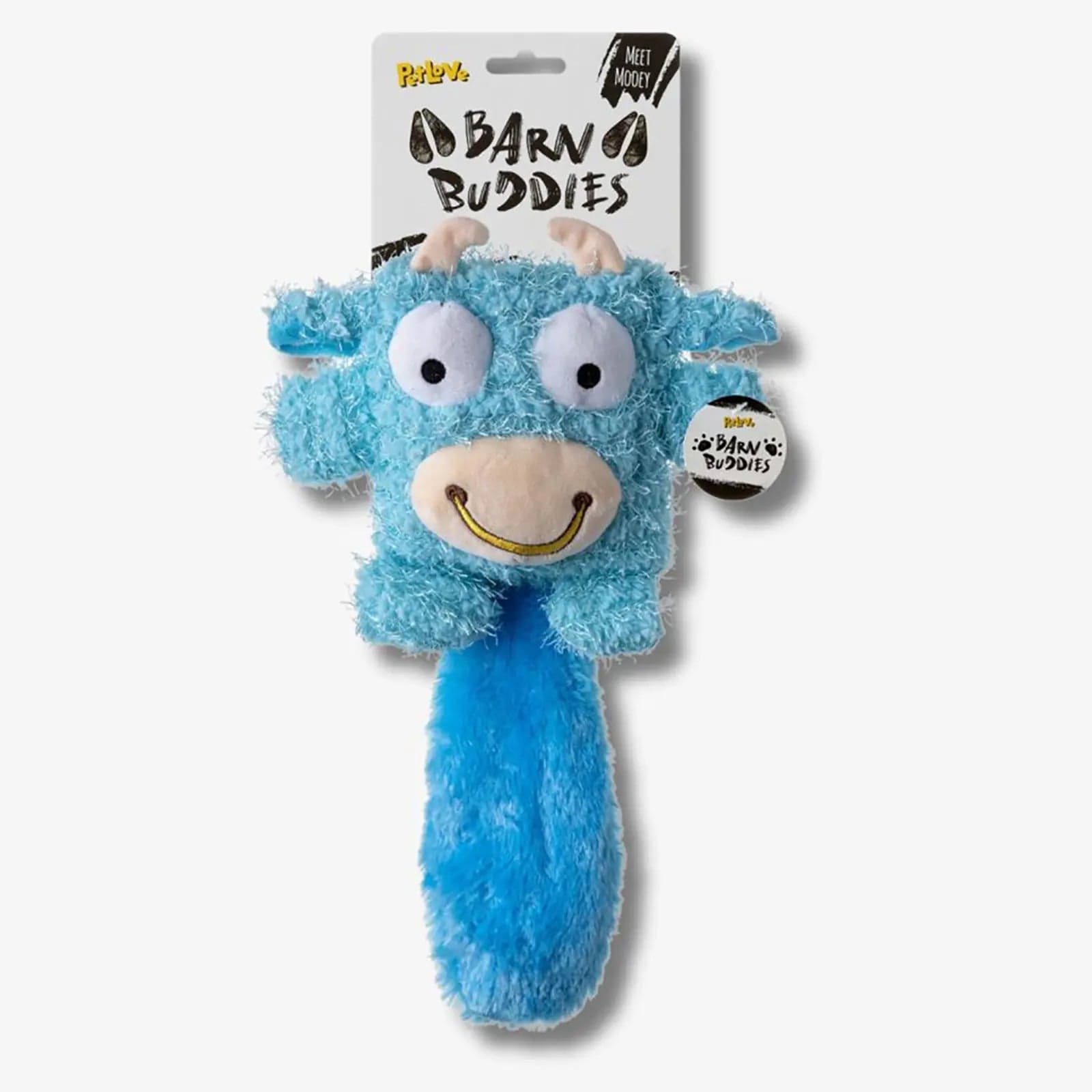 Buy Barn Buddies Dog Toy Squeaker Crinkle Tail Blue 36cm | XS Stock ...