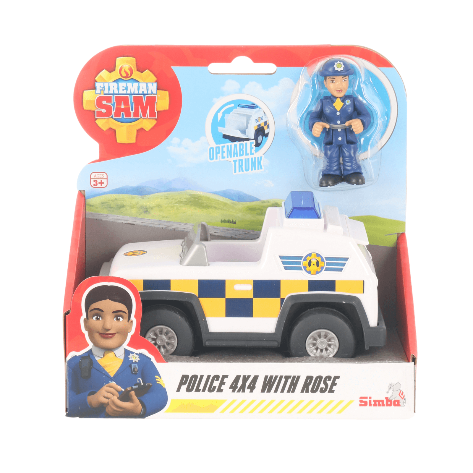 Buy Fireman Sam Police 4x4 Vehicle Rose Action Figure Play Set Age 3 ...