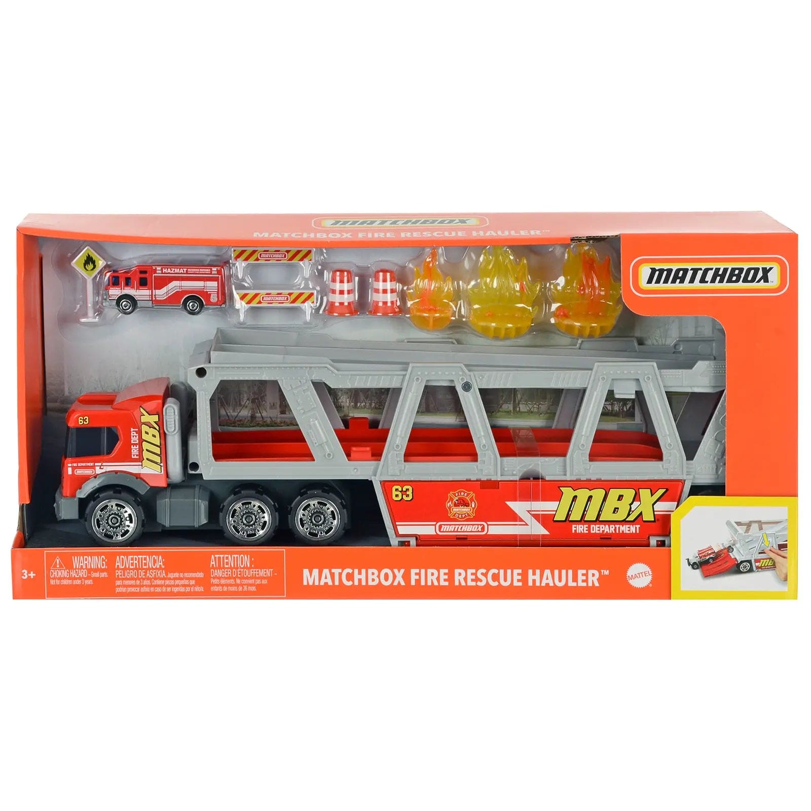 Buy Matchbox Fire Rescue Hauler Transporter Truck 43cm | XS Stock – XS ...