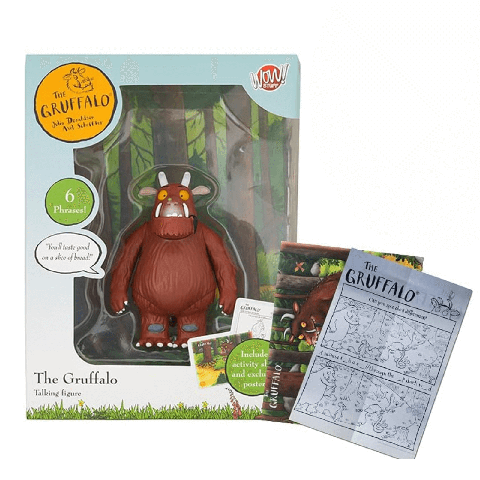 The Gruffalo Talking Action Toy Figure 6 Phrases Activity Sheet Poster ...