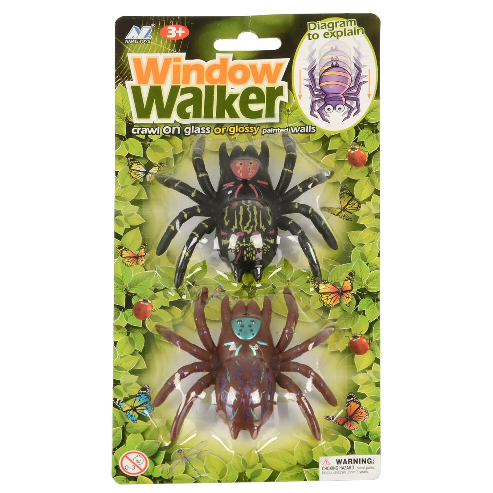 Buy Pack Of 2 Window Walker Spiders Halloween Prop 9cm | XS Stock – XS ...