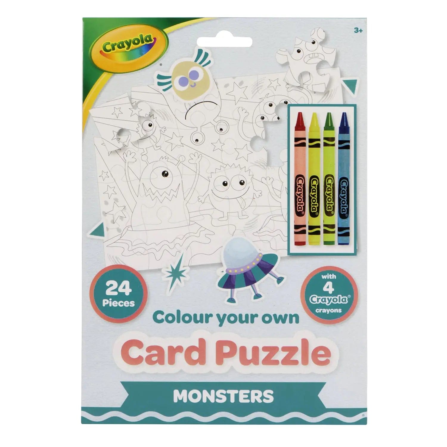 Buy Crayola Colour Your Own Card Puzzle Jigsaw 24 Pieces | XS Stock ...