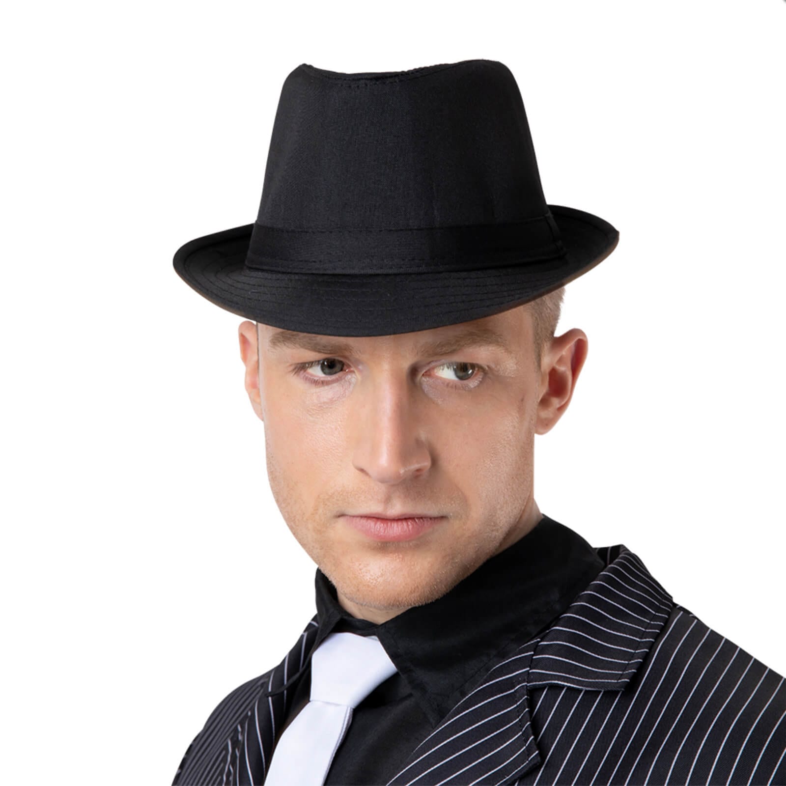 Black Fedora Hat Gangster Mob Mafia 40s Fancy Dress – XS-Stock.co.uk