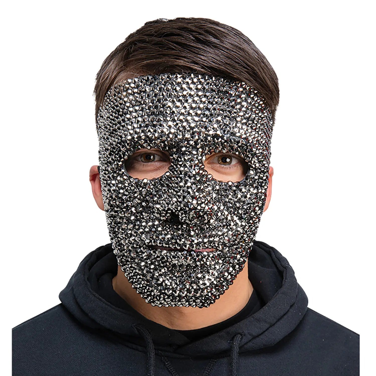 Buy Gun Metal Bling Robot Mask Masquerade Fancy Dress | XS Stock – XS ...