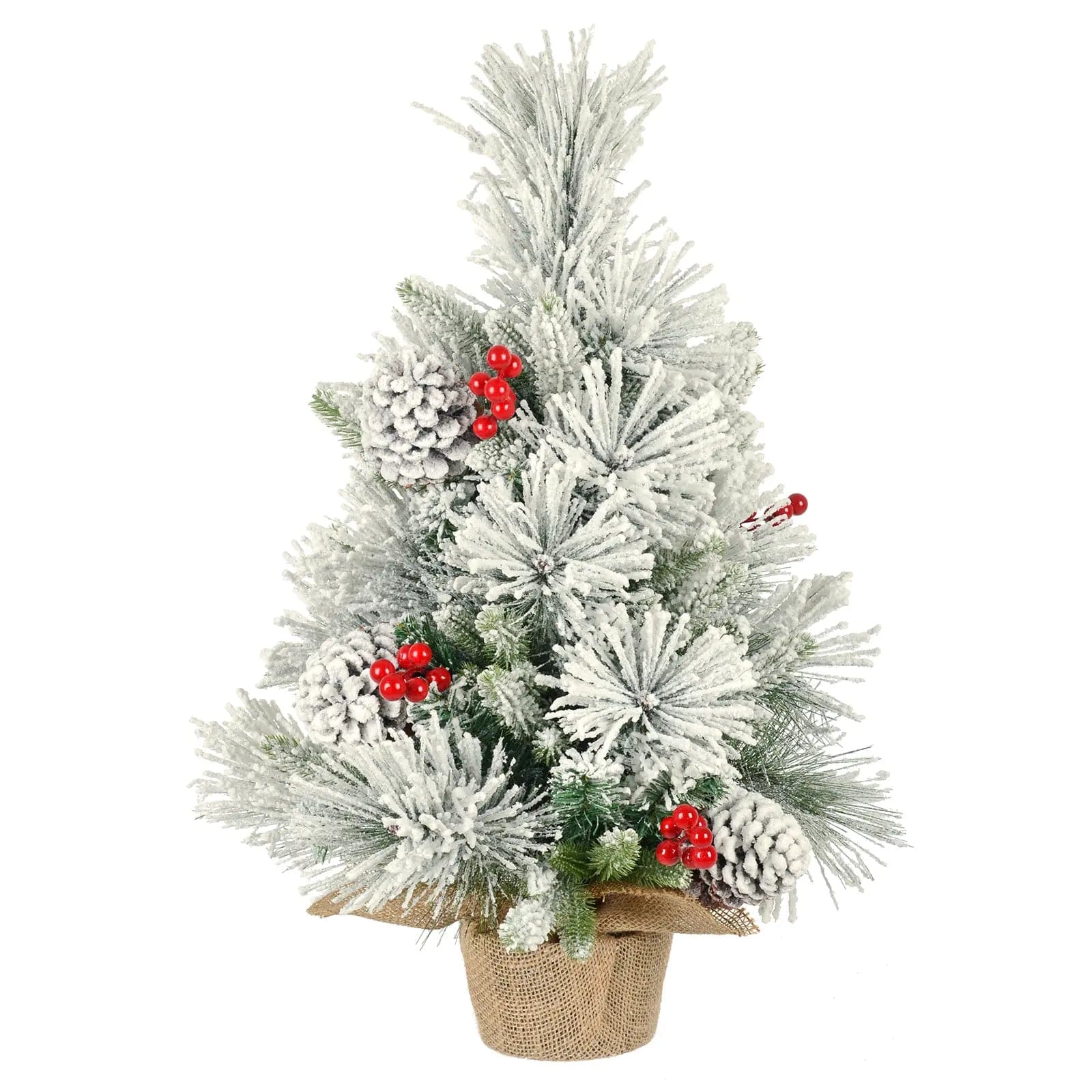 Buy 2ft Christmas Tree Snow Flocked Cones Berries | XS Stock – XS-Stock ...