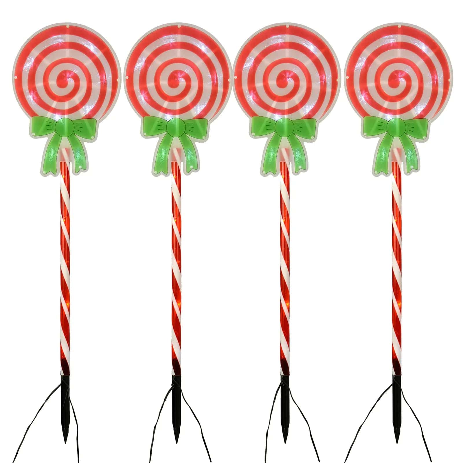 Buy 4 Christmas Candy Swirls Lollipop Pathway Lights | XS Stock – XS ...