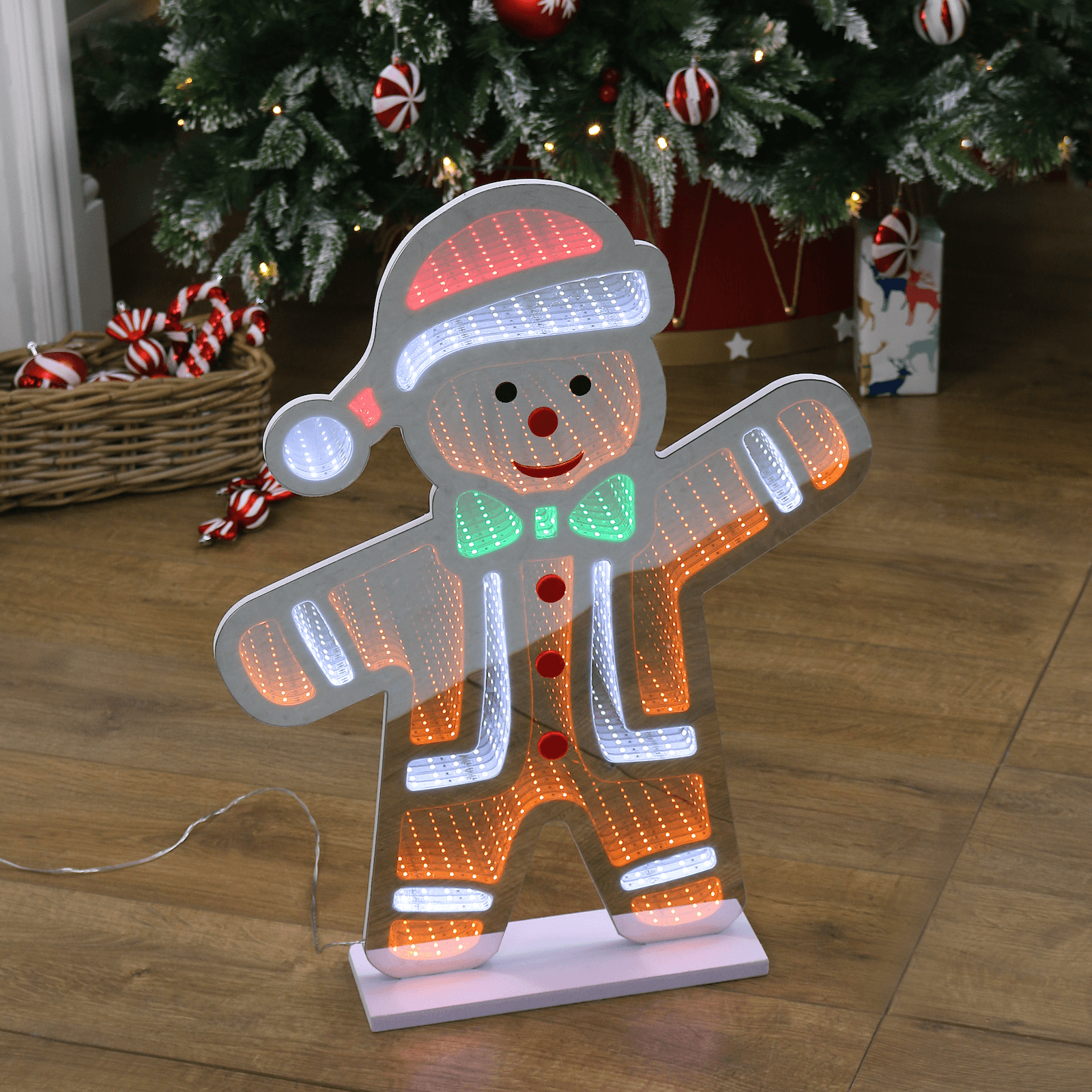 Buy Gingerbread Man Two Sided LED Infinity Light 60cm | XS Stock – XS ...