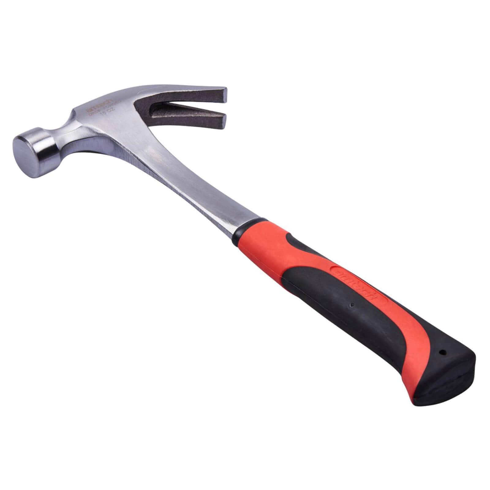 Buy Amtech 16oz Claw Hammer Rubber Grip Handle | XS Stock – XS-Stock.co.uk