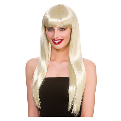 Fantasy Wig Long Hair Fringe Fancy Dress Halloween Party – XS-Stock.co.uk