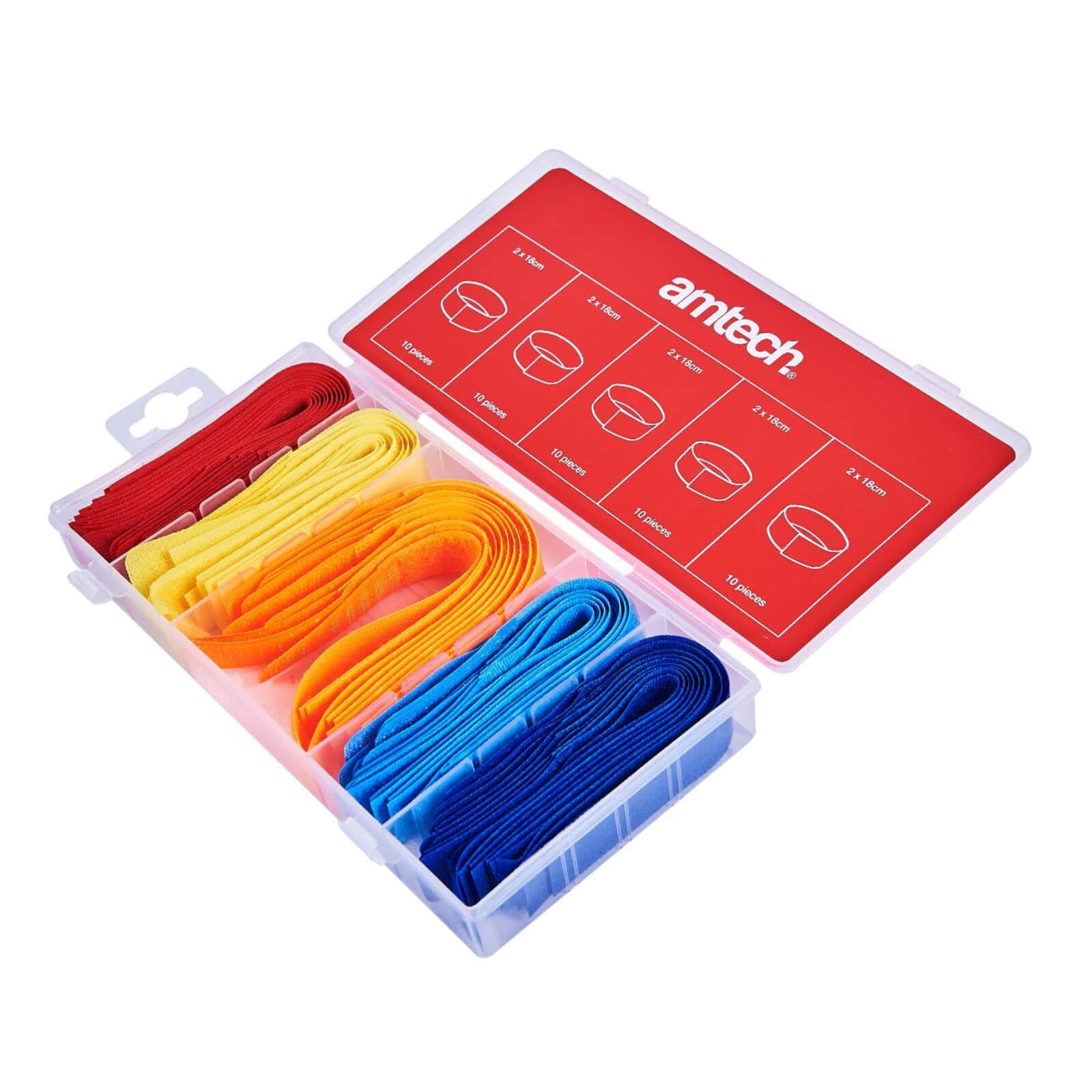 Buy Amtech 50 Piece Cable Tidy Assortment | XS-Stock – XS-Stock.co.uk