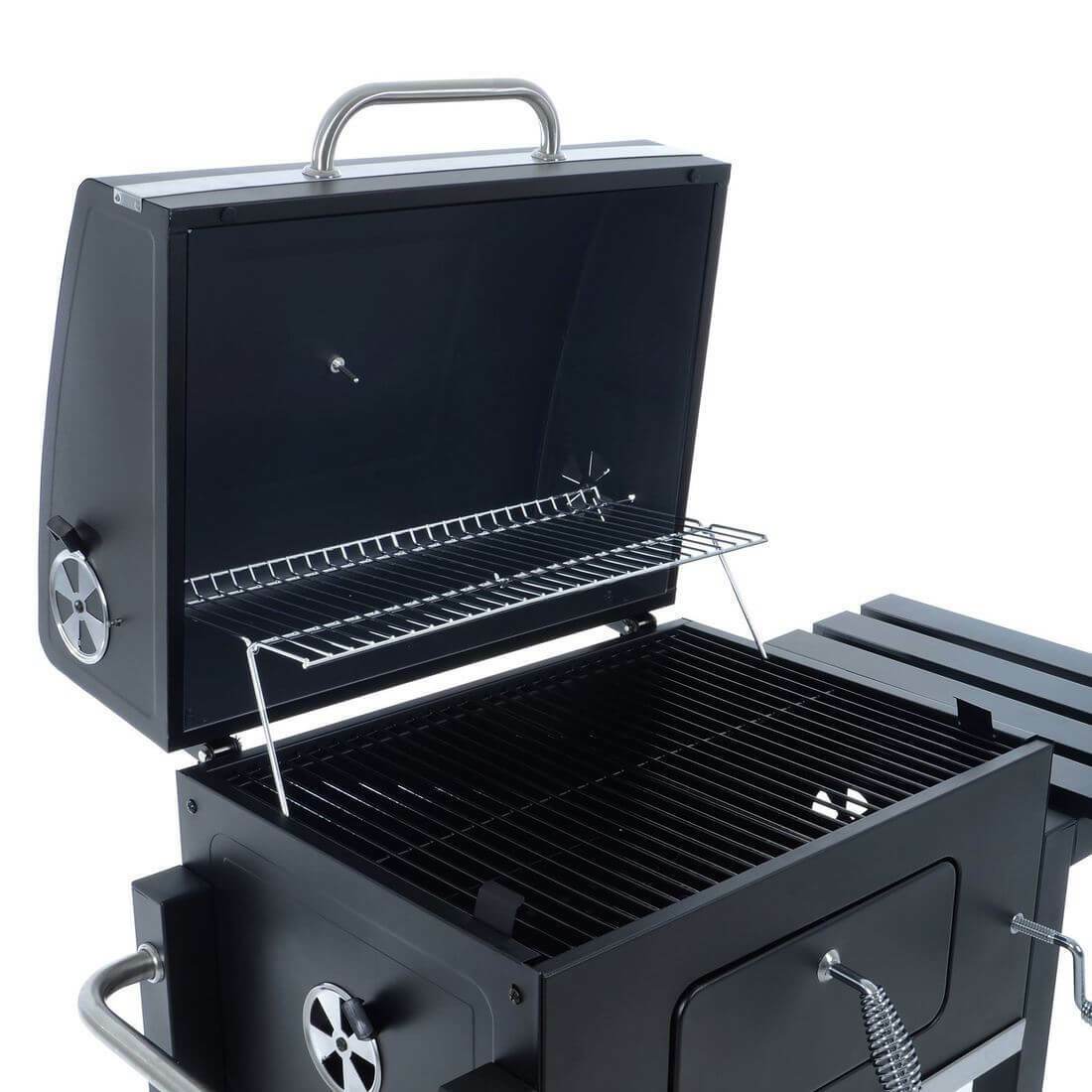 Azuma Rhino Charcoal BBQ Barbecue Black Steel Grill With Wheels – XS ...